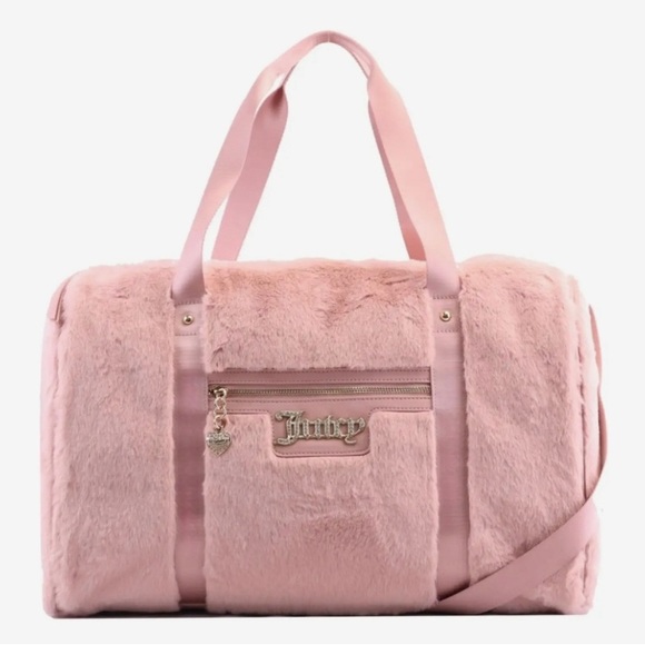Juicy Couture | Bags | Bnwt Juicy Couture Viral Fluffy Duffle Weekender ...